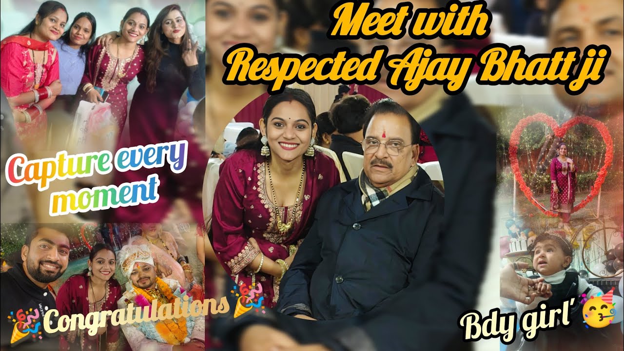 Two Function without Ansh😯, Ajay Bhatt ji(members of lok sabha) - YouTube