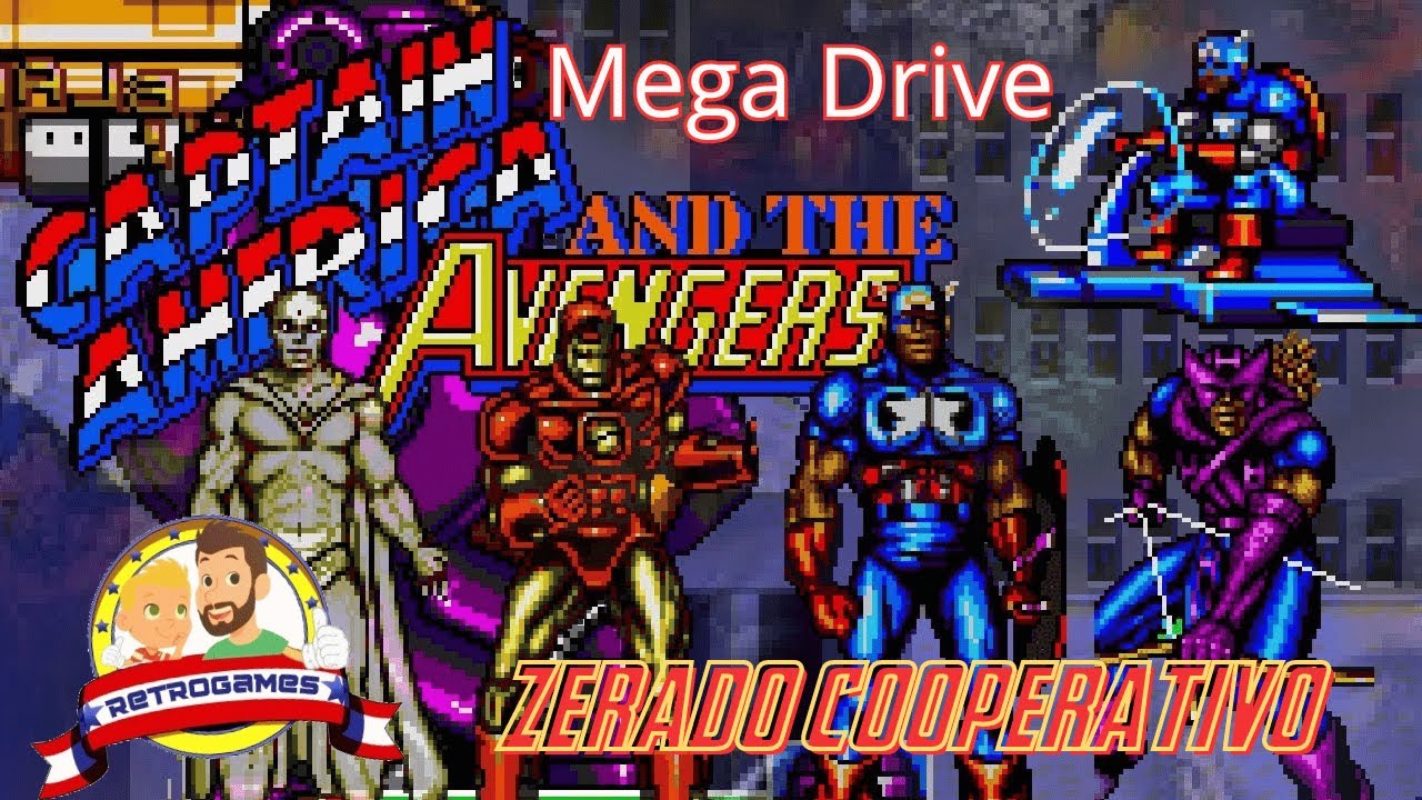 Captain America and the Avengers (Mega Drive) (1992) - Gameplay ...