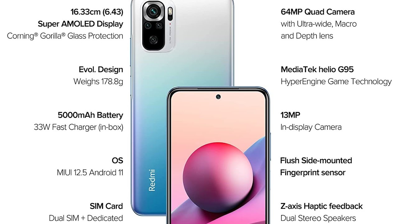 Redmi Note 10S | Deep Sea Blue, 6GB RAM, 64GB Storage | Super Amoled ...