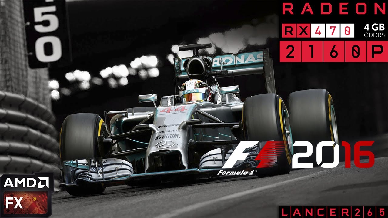 F1 2016 Gameplay RX 470 4K FX 6300 - YouTube