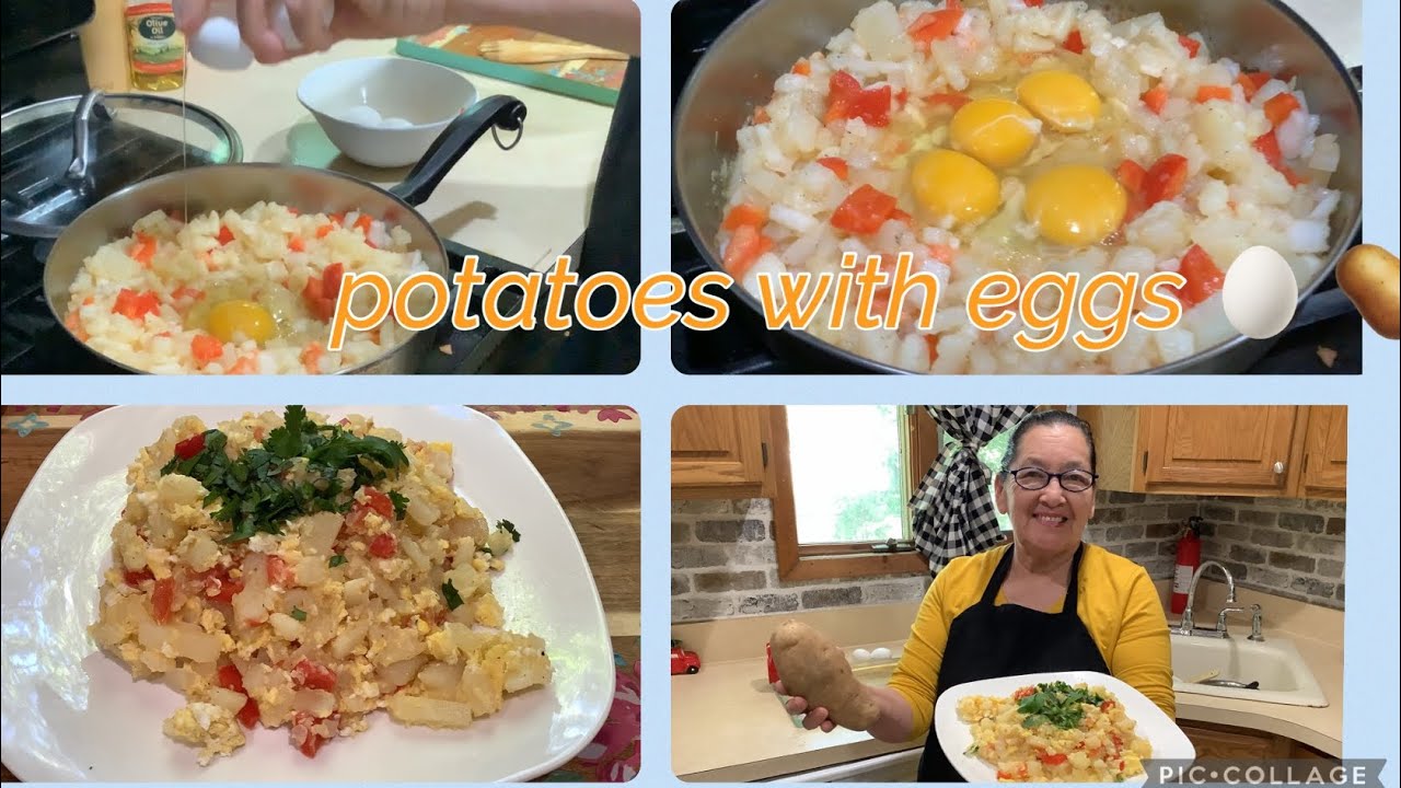 Como hacer papas con huevos ? Comidas baratas / how to make potatoes ...