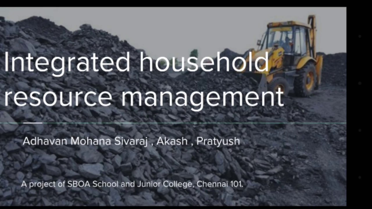 Integrated Household Resource management IOT - YouTube