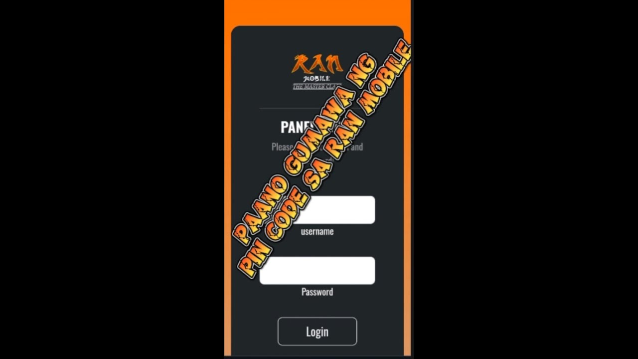 PIN CODE SA RAN MOBILE PAANO GUMAWA (tutorial) - YouTube