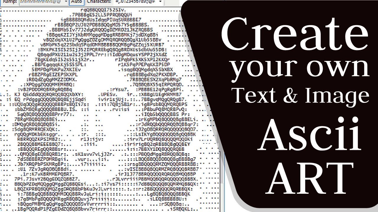 How To Create Ascii Art For Your Logo Image Or Text Hindi Youtube