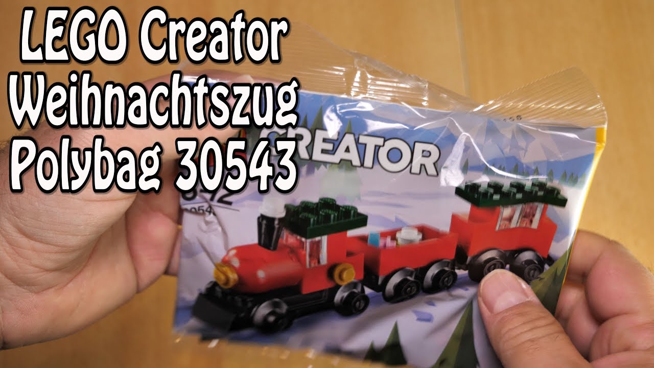 LEGO Weihnachtszug (Polybag 30543 aus der Creator-Serie) - YouTube
