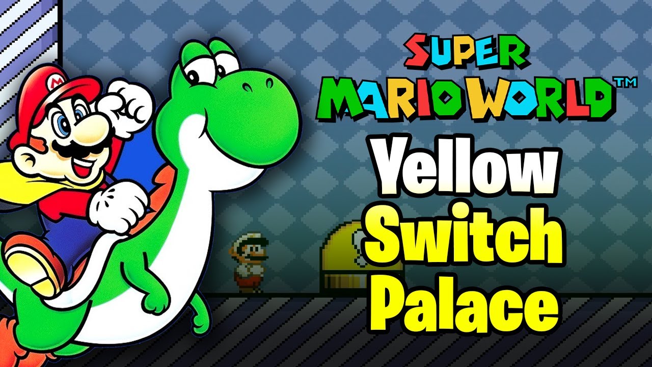 SNES - Super Mario World - Yellow Switch Palace - YouTube