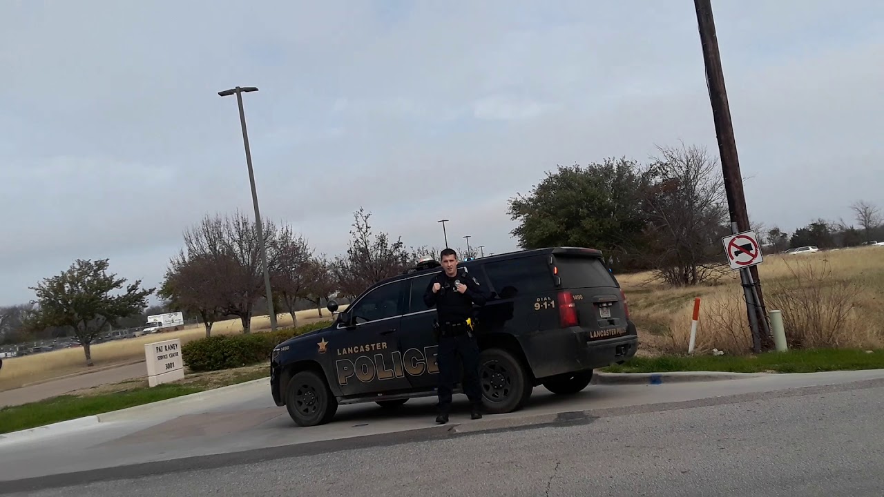Lancaster Tx police gangster I was afraid dam part2 - YouTube