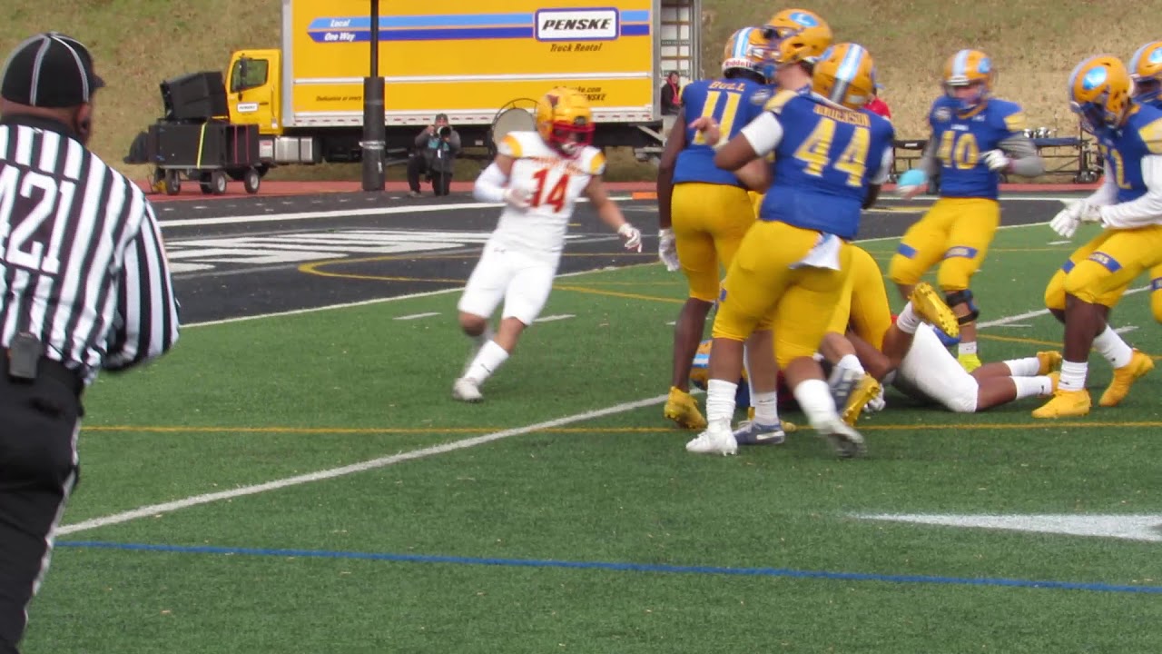 Rikard run/fumble/recovery Calvert Hall/Loyola football 100th Turkey ...