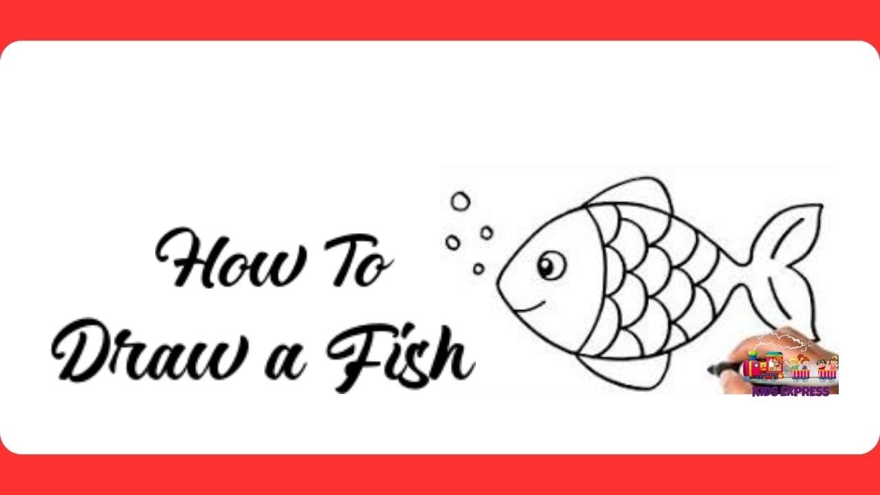 How To Draw A Fish Easy | Fish Drawing Step By Step Drawing Tutorial by ...
