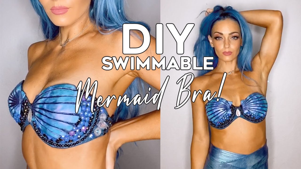 DIY Mermaid Shell Bra! | Waterproof! - YouTube