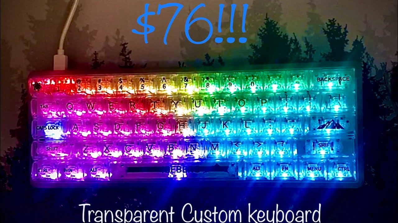 Building a completely transparent custom keyboard ASMR! - YouTube