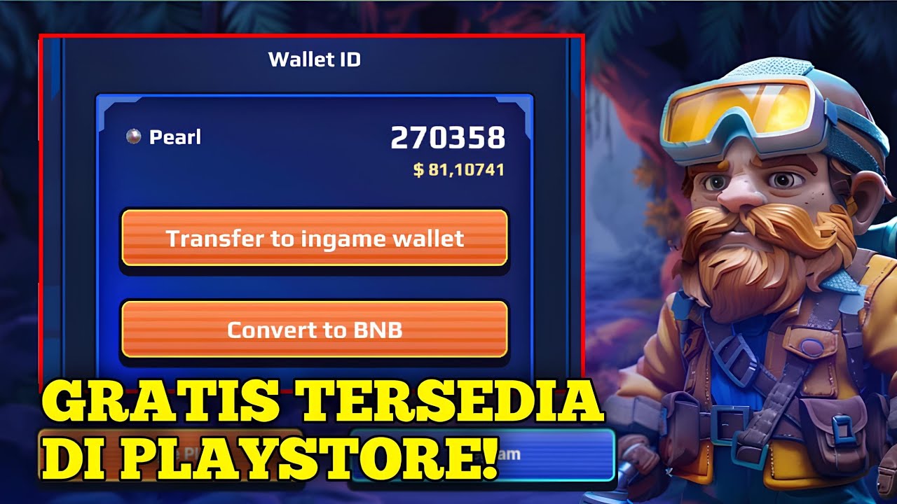 tersedia di playstore! game play to earn crypto gratis terbaru 2025 - deep rock mining - YouTube