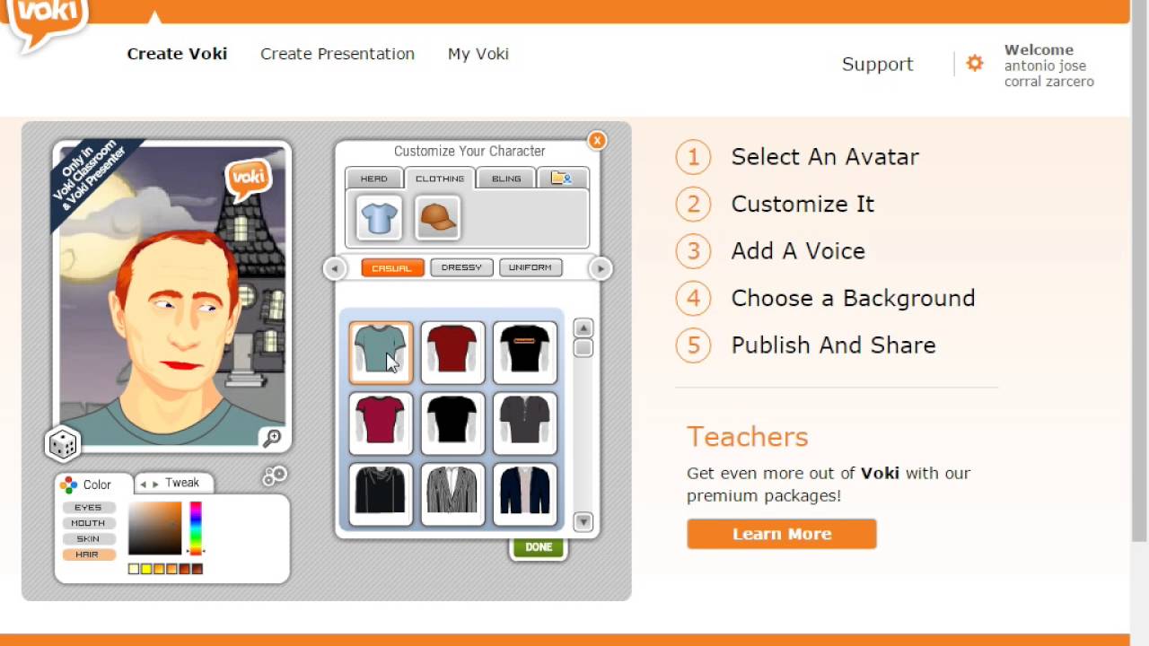 Tutorial voki - YouTube