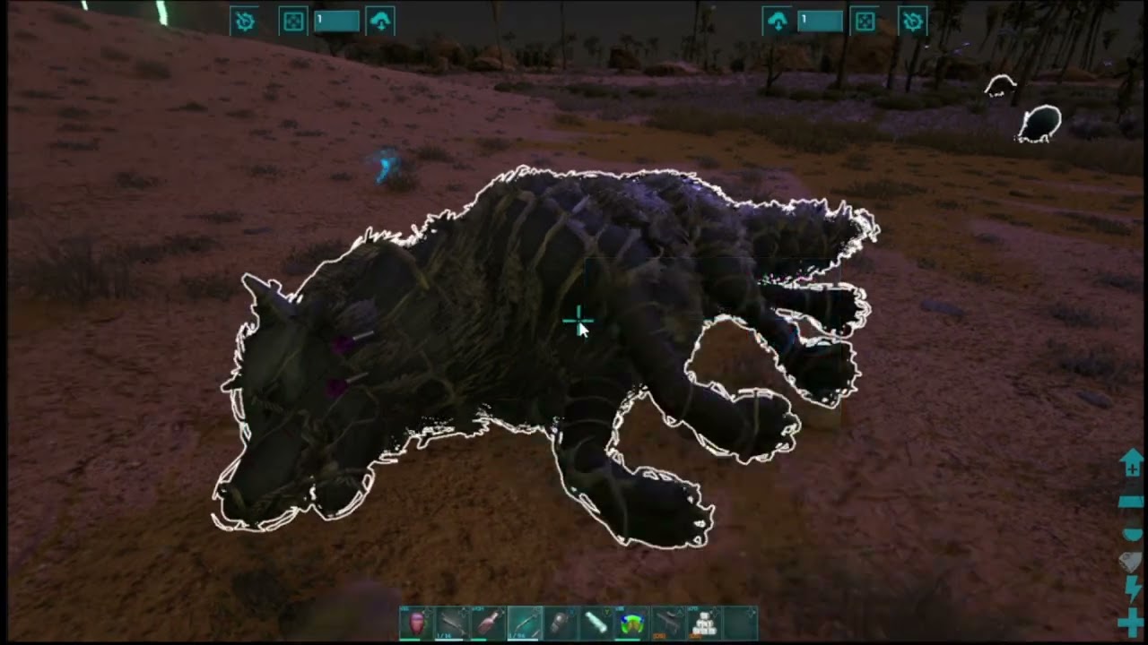 Ark lost Island Dire Wolf Tame - YouTube