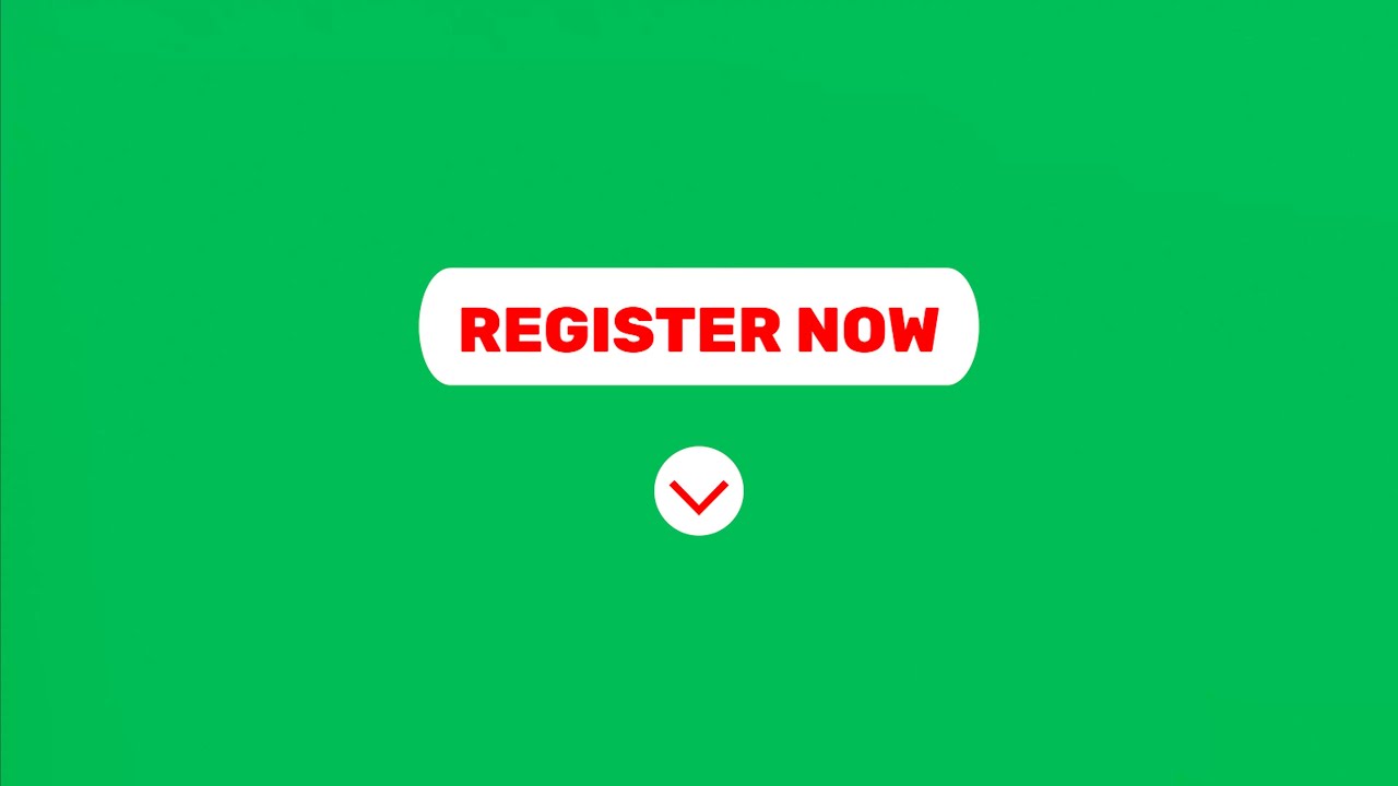 Register Now Green Screen Button Animation | 4K | Global Kreators - YouTube