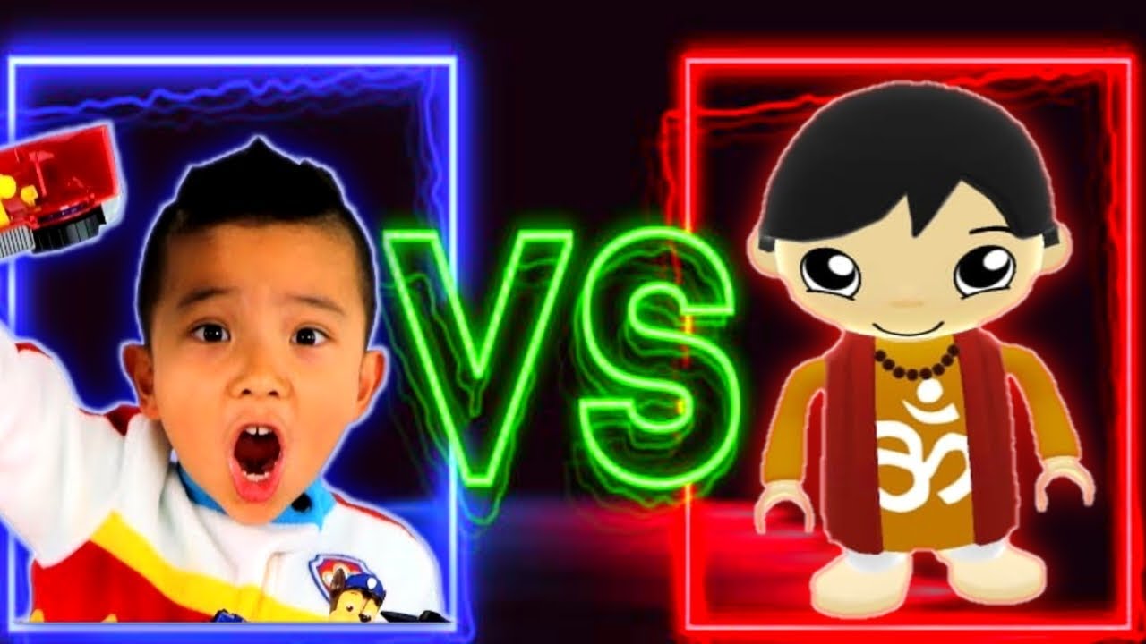 Tag with Ryan VS CKN gaming | Ckn Toys Car Hero Run VS Ryan's world |c ...