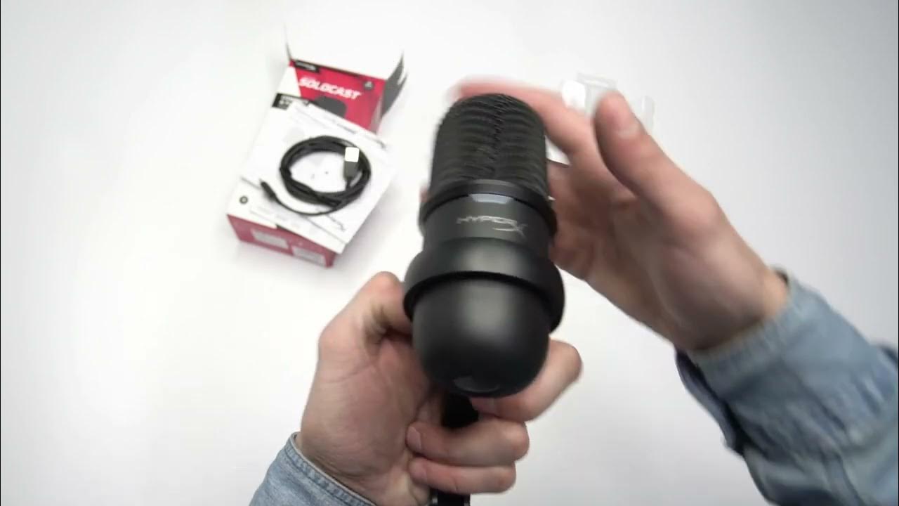 Микрофон HyperX SoloCast USB Type-C, черный - YouTube