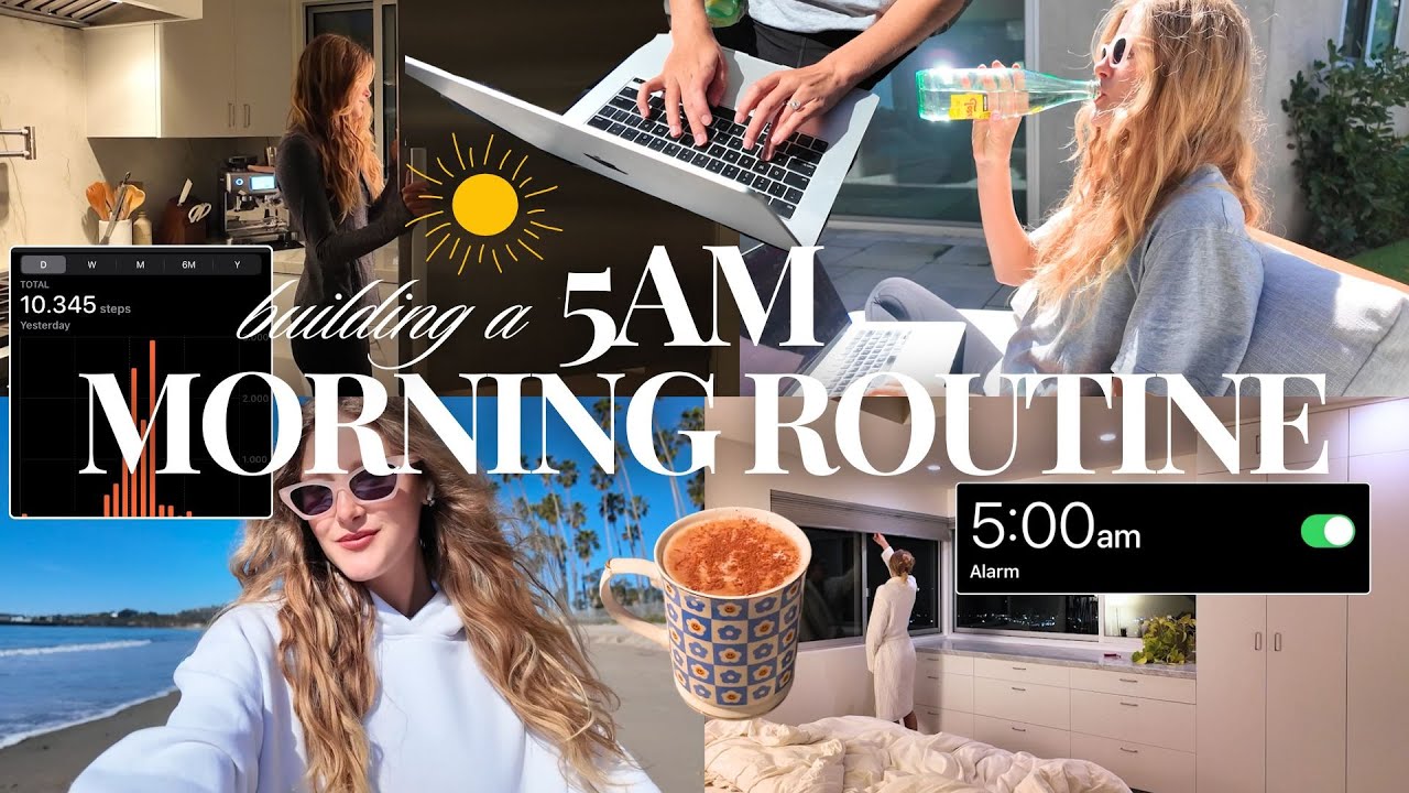 creating a 5AM MORNING ROUTINE | productive & realistic | healthy ...