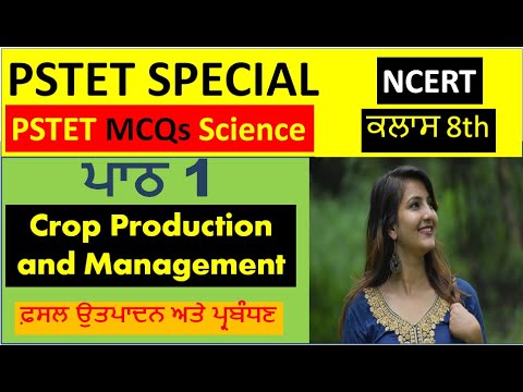 8th Science Chapter 1 (PSEB MCQ ) crop production and management - YouTube