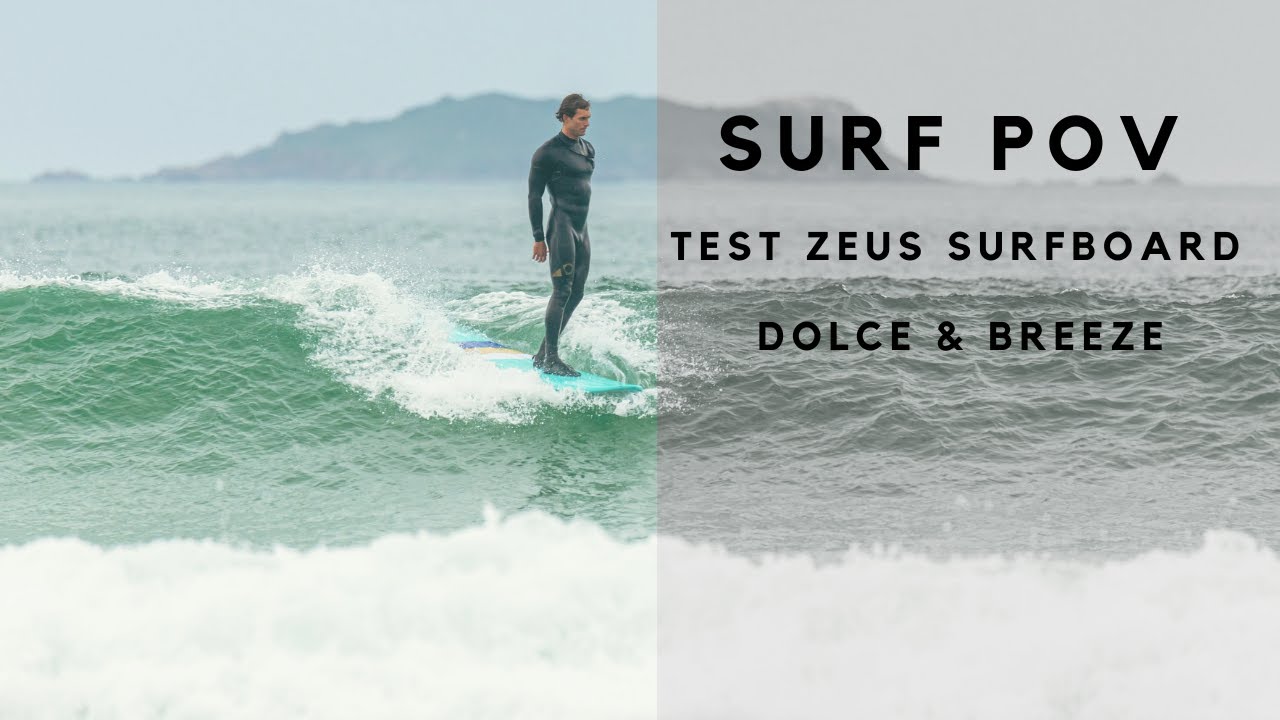 SURF POV I TRESTEL I TEST ZEUS SURFBOARD I 9.0 & 5.8 I BRETAGNE I GOPRO ...