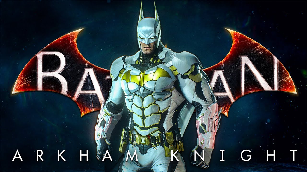 The WHITE-GOLD BATSUIT Mod in Batman Arkham Knight - YouTube
