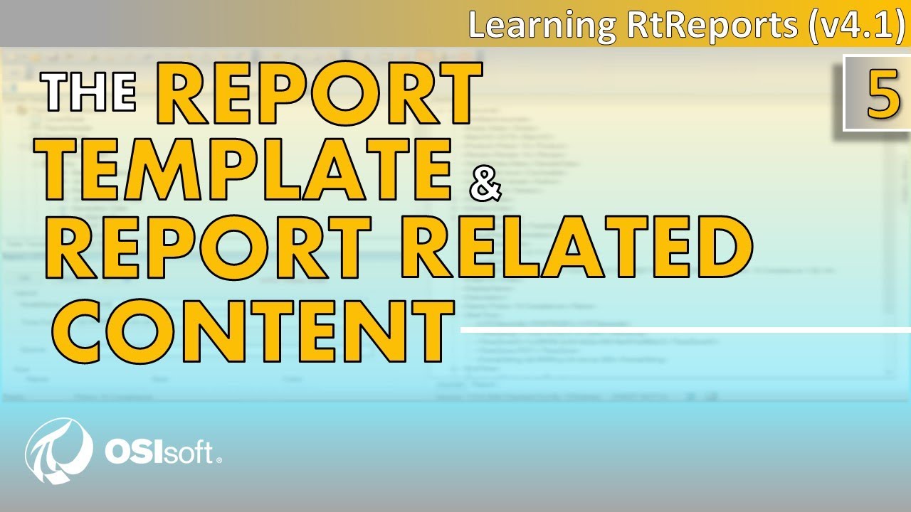 RtReports - The Report Template and Report Related Content - YouTube