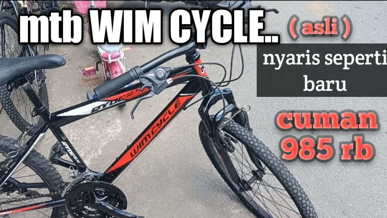 Sepeda mtb wim cycle asli, nyaris seperti baru ,, cuman 985 rb - YouTube