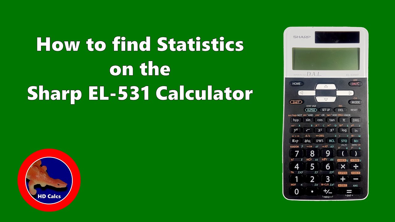 How To Find Standard Deviation And Other Statistics On The Sharp EL 531 how-to-find-standard-deviation-and-other-statistics-on-the-sharp-el-531