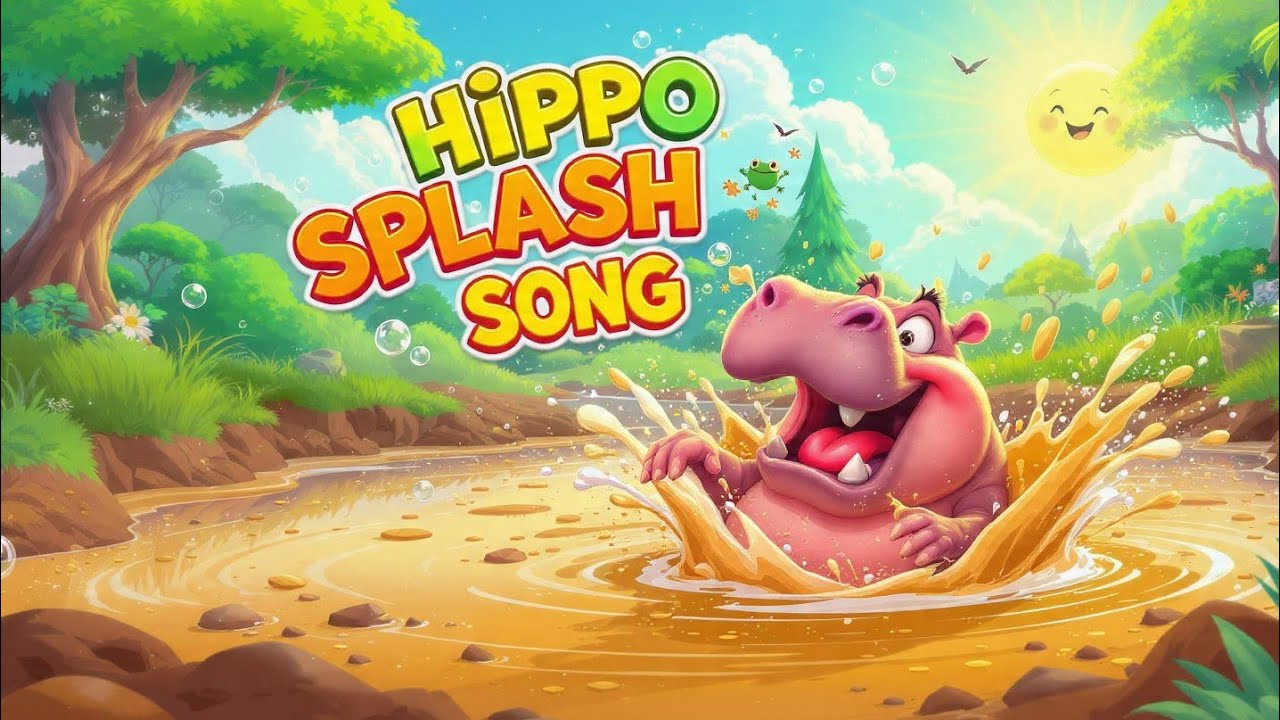 🦛💦 HIPPO SPLASH SONG – Big Splash, Laugh Loud | Fun Kids Rhyme ...
