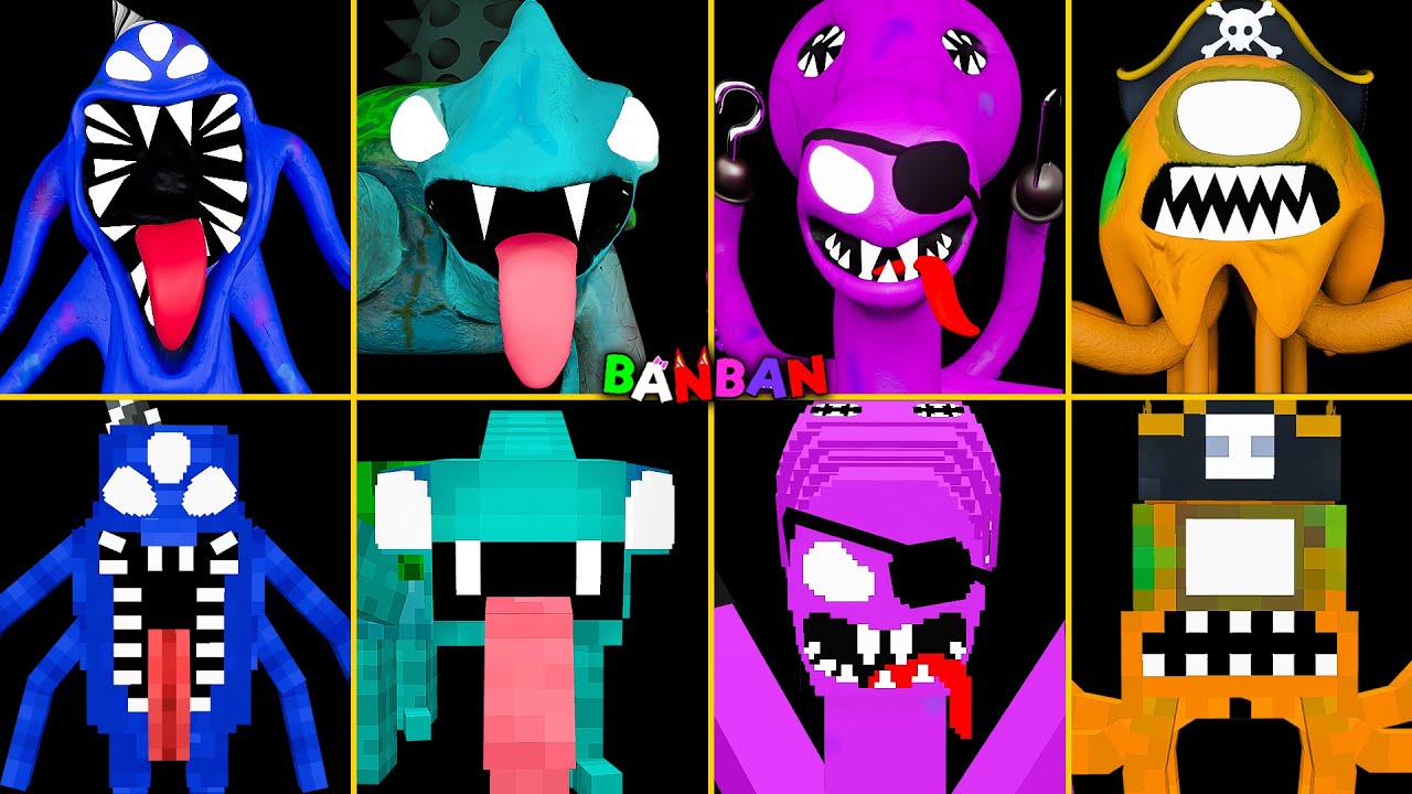 Garten of Banban 6 ALL JUMPSCARES vs MINECRAFT | Evil Smarty Marty ...
