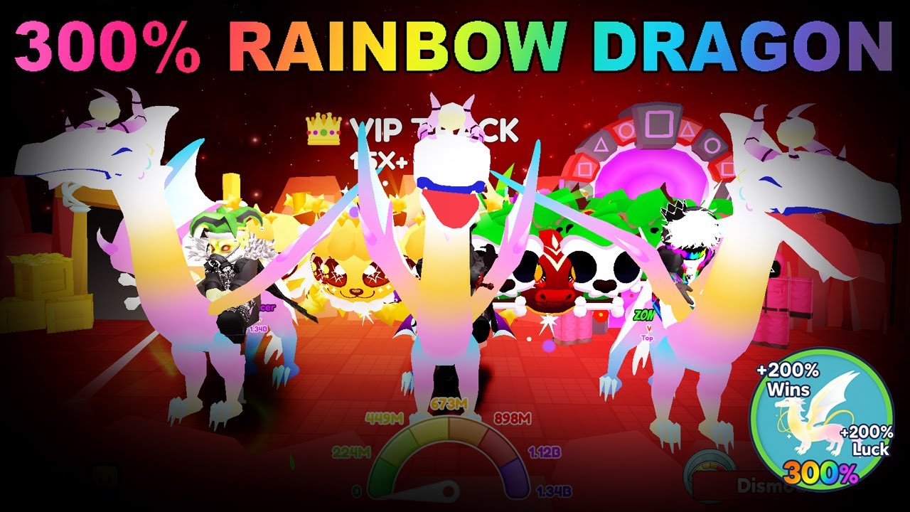 ⚡Race Clicker - 300% New Pet 😱 RAINBOW DRAGON 🌈🐉 (Thanks to my friend ...