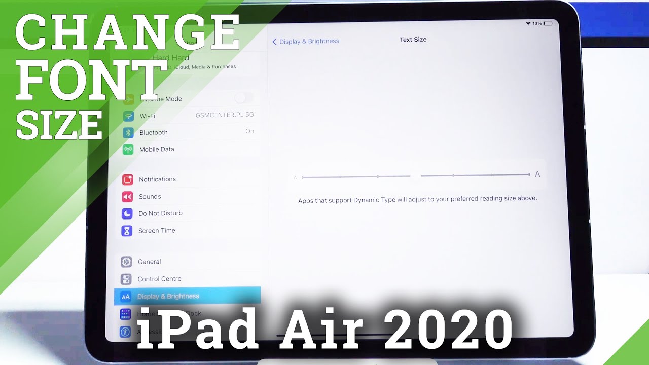 How To Change Font Size On IPad Air 2020 Customize Font Text YouTube How To Change Font Size On IPad Air 2020 Customize Font Text YouTube