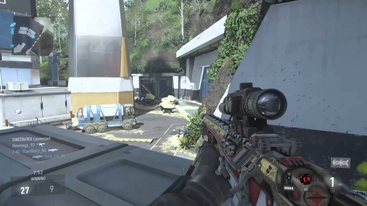 CoD:AW 23-1 MORS Sniper Gameplay w/17 gun streak - YouTube