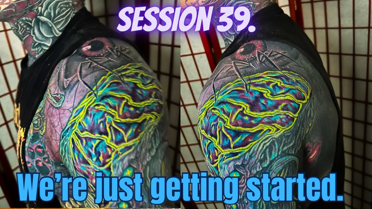 Session 39 color on black sleeve, and "no cost" body modification ...