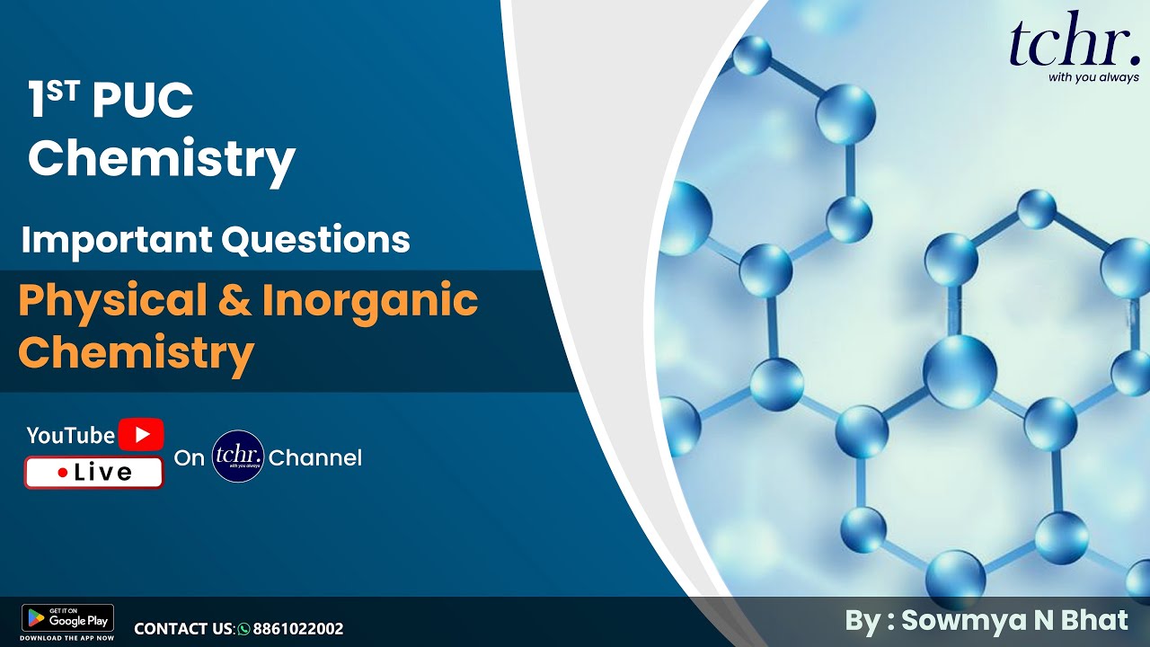 1st PUC CHEMISTRY Important Questions Physical Inorganic 1st-puc-chemistry-important-questions-physical-inorganic