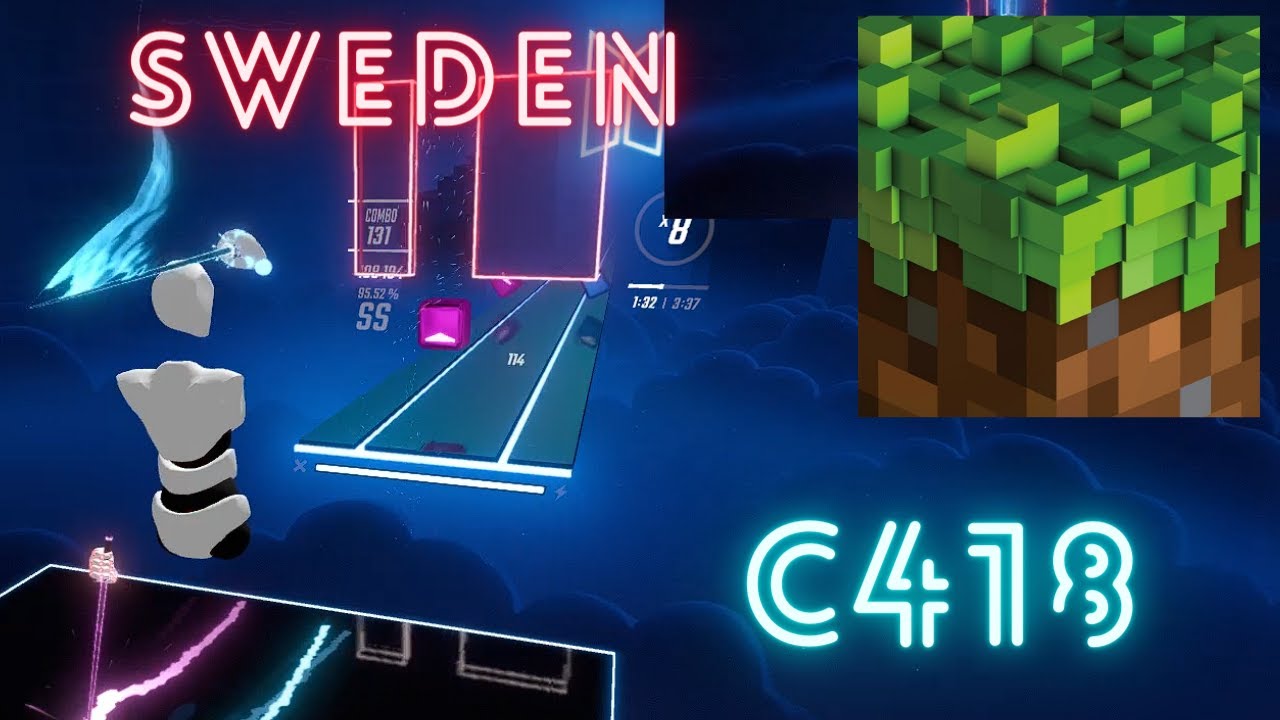 Beat Saber Custom | Minecraft Sweden - C418 (Expert) - YouTube