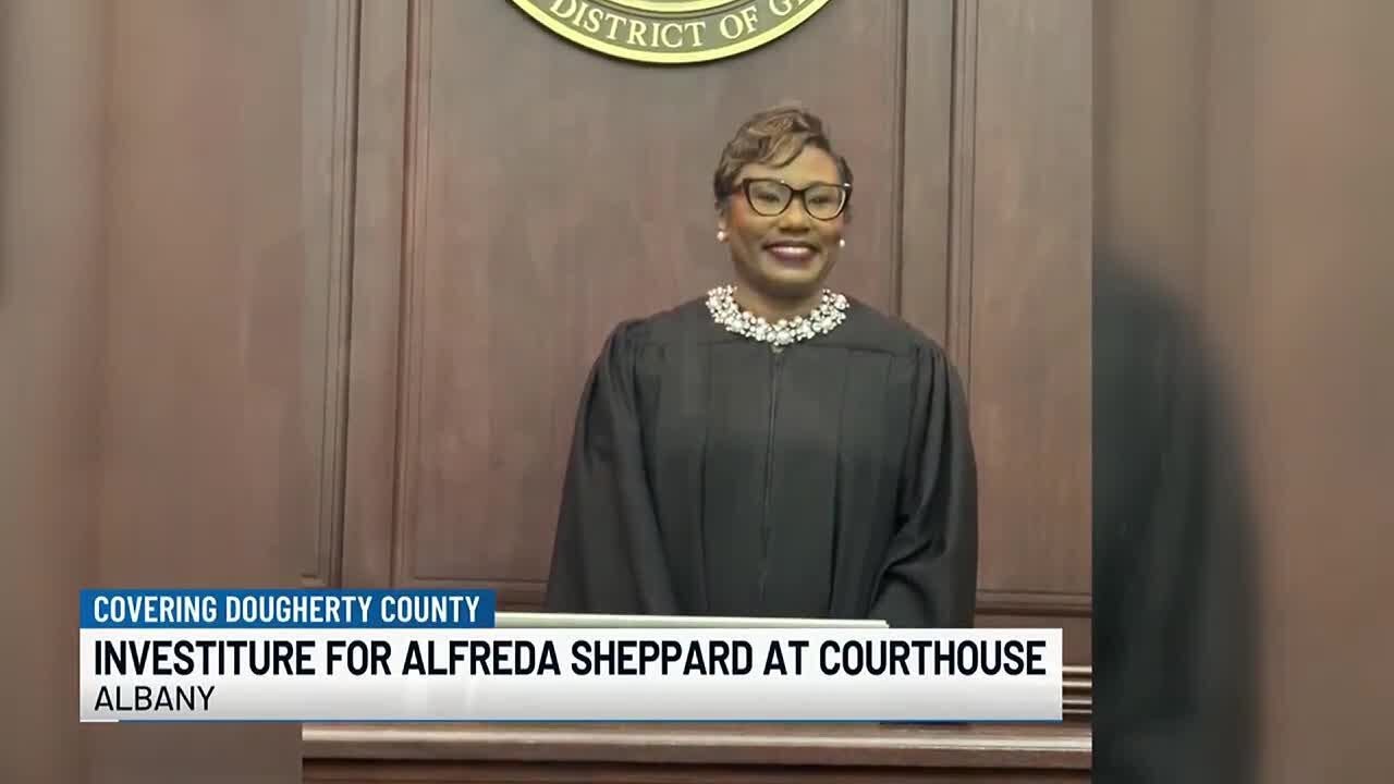 Investiture held for Alfreda L. Sheppard at U.S. Courthouse in Albany ...