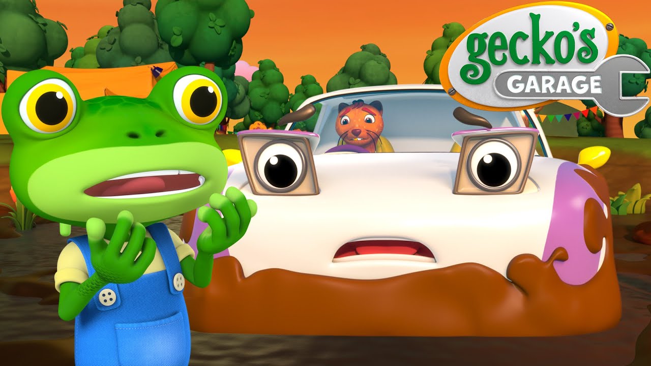 Stuck In The Mud | BRAND NEW | Gecko's Garage | Cartoons For Kids ...