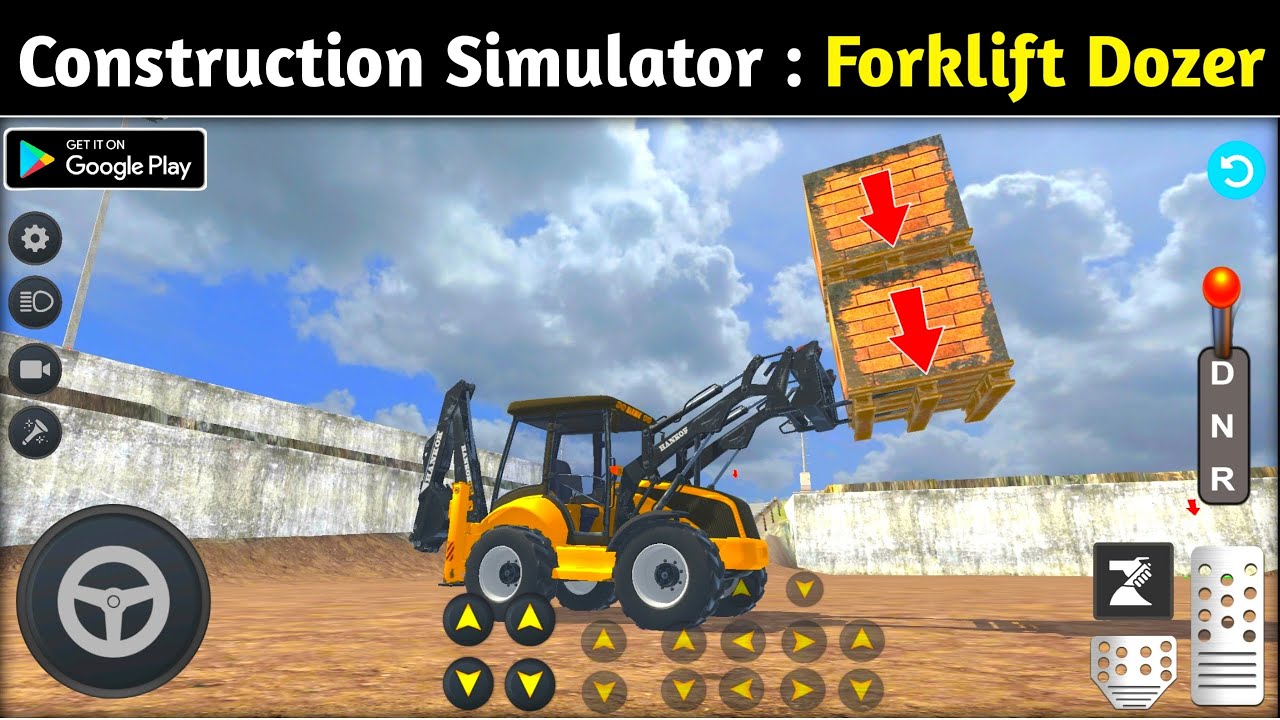 Construction Simulator Forklift Dozer - Gameplay || Level - 3 - YouTube