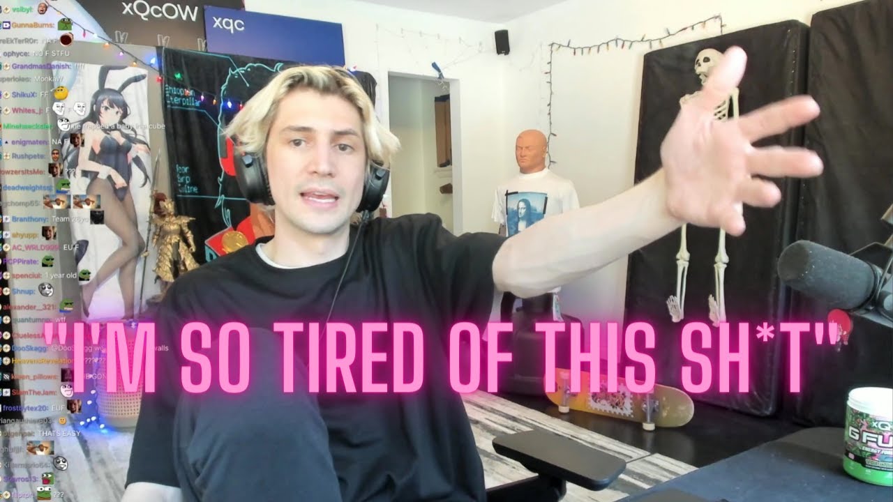 xQc gets mad and ends the stream - YouTube