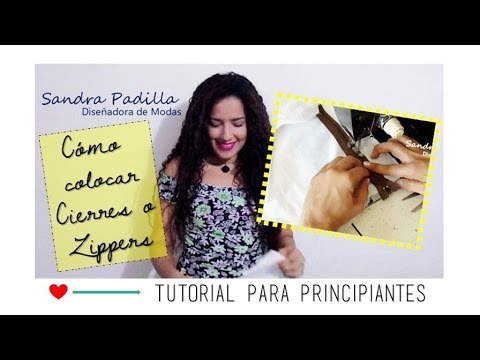 Cómo colocar de manera perfecta un Cierre o Zipper a tus prendas ...