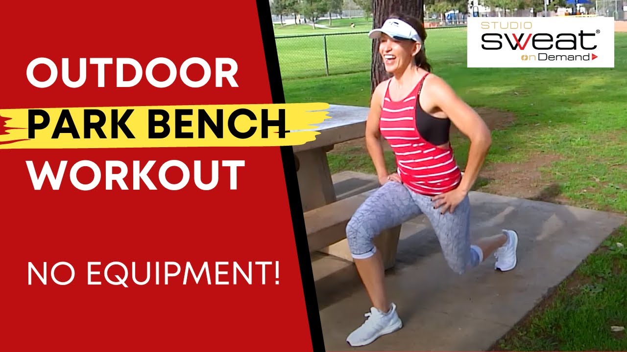 30-Minute OUTDOOR Jogging & Park Bench Workout | Full-Body Workout (No ...