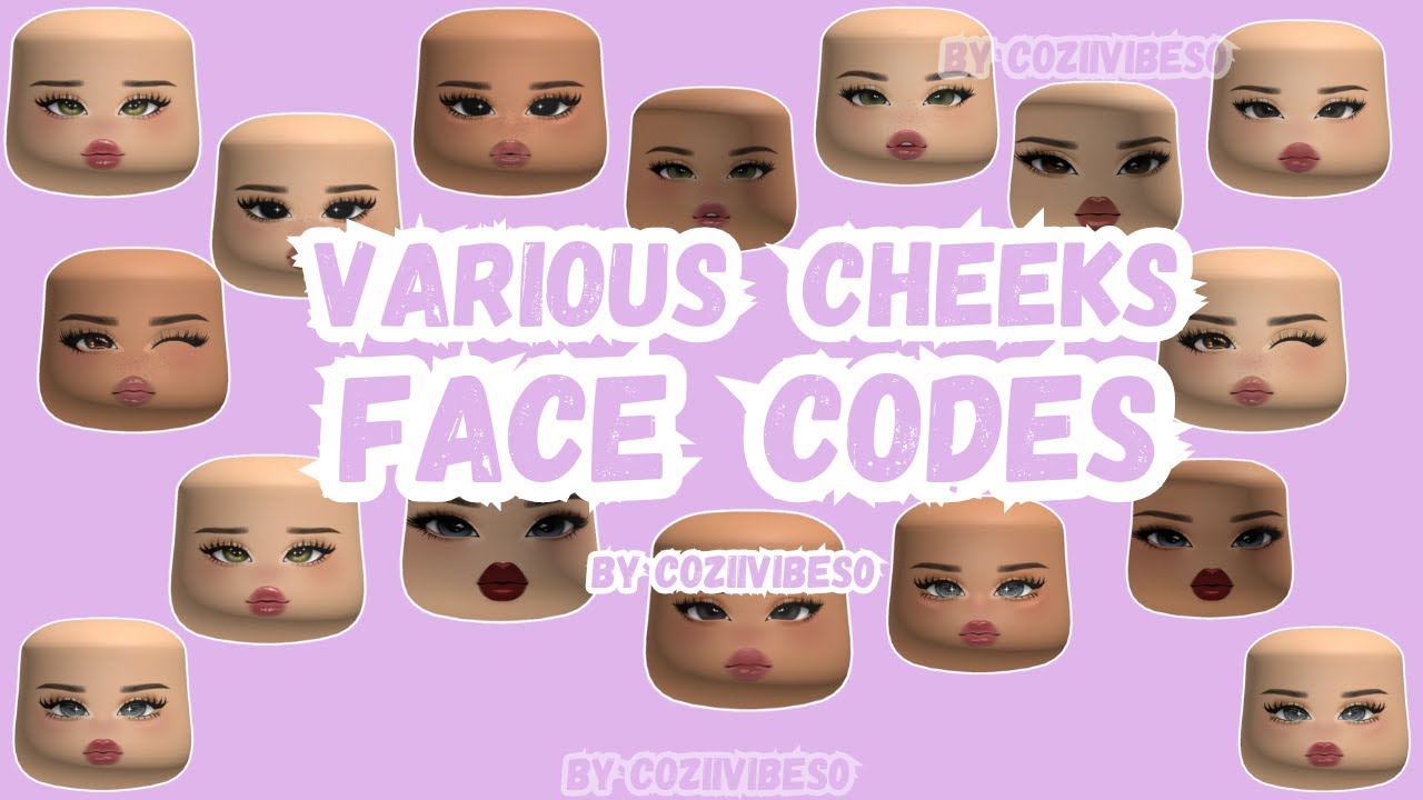 Berry Avenue Face Codes ( New Cheeks Variant Gallery) Skintones 💜💛 | # ...