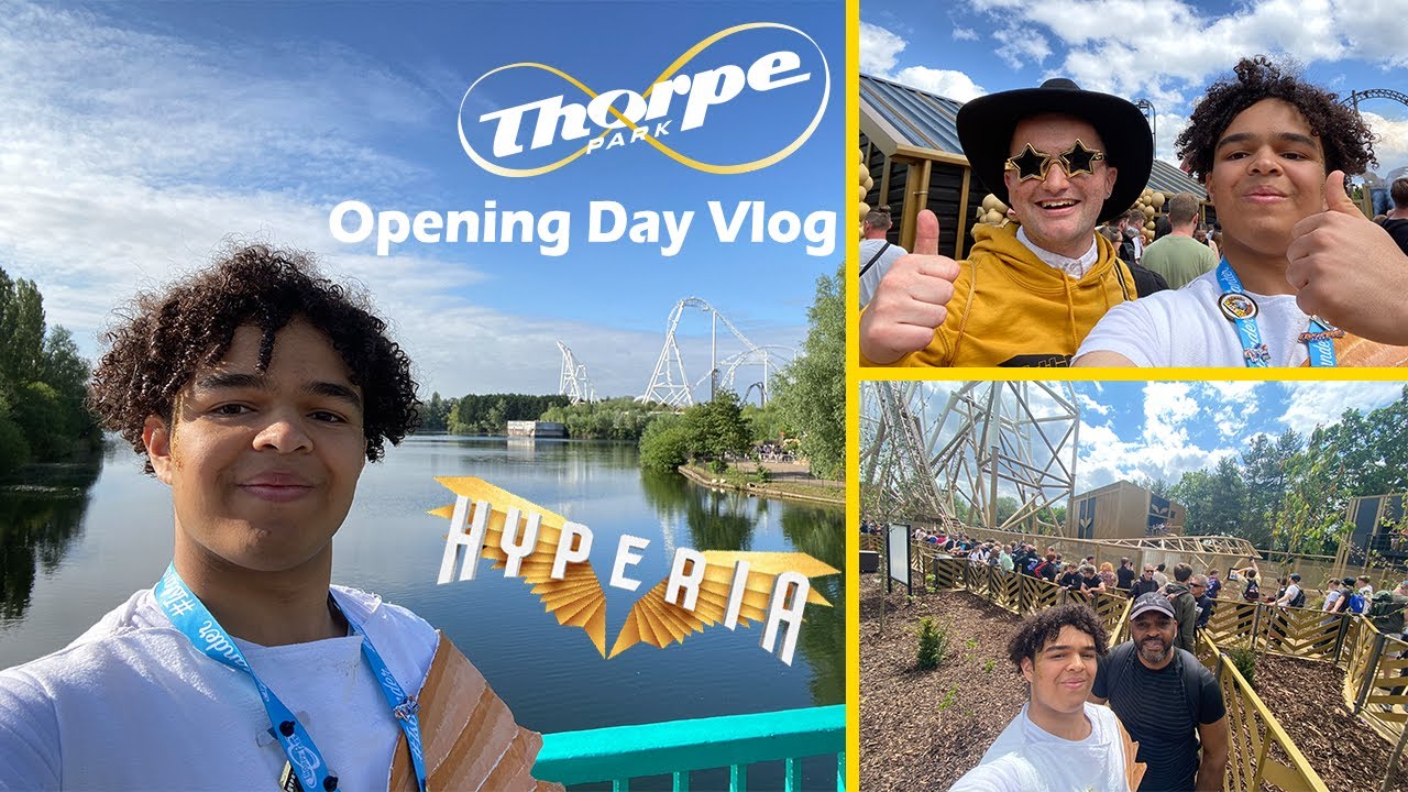 Thorpe Park Hyperia Open Day vlog - 24/5/2024 - YouTube