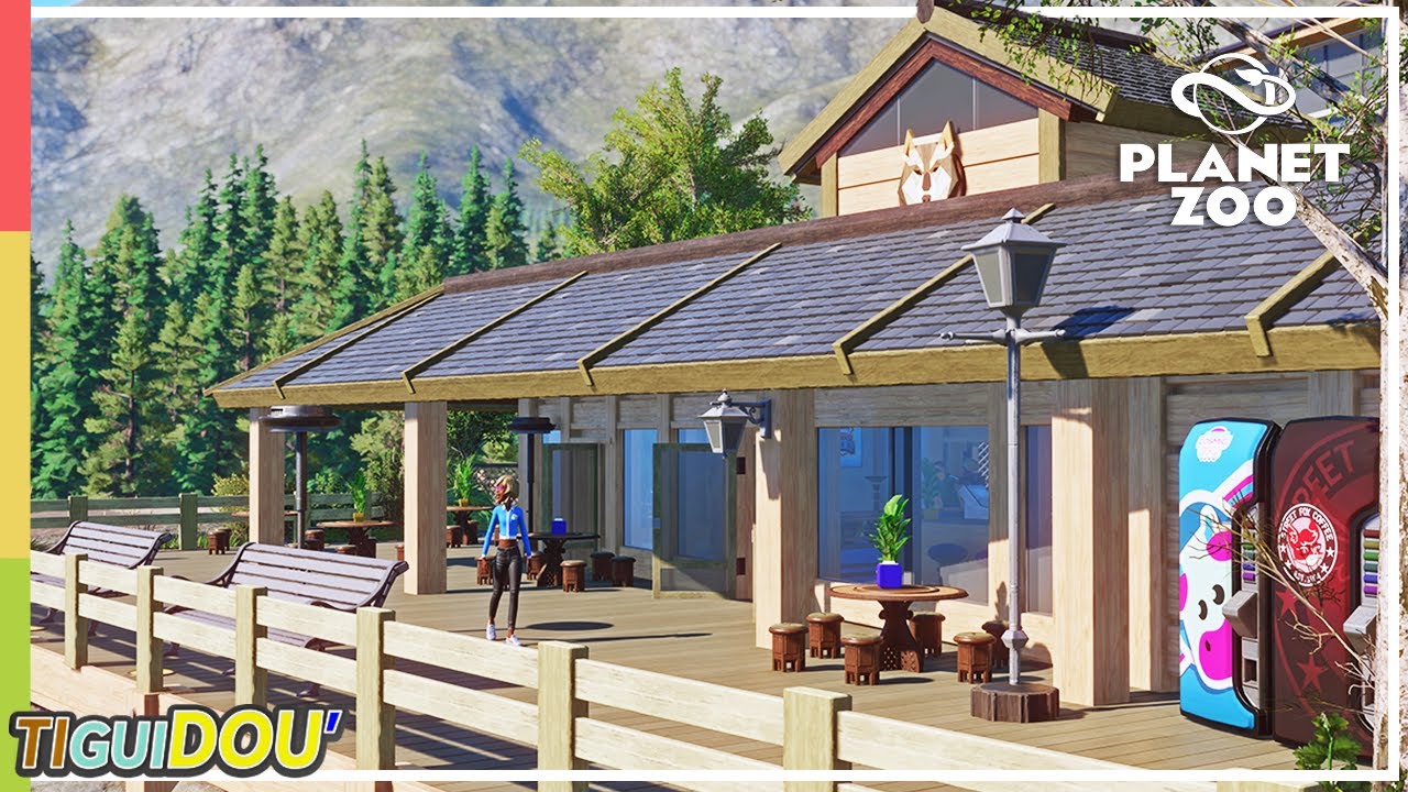 A Little Cafe ｜Tiguidou Zoo EP.04 ｜ Planet Zoo - YouTube