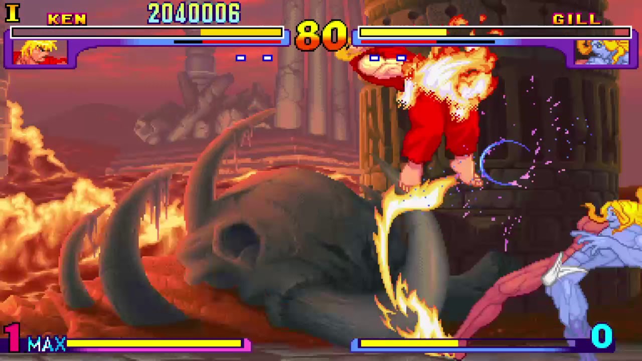 Street Fighter 3 New generation: Gill (boss final) Ken Vs Gill - YouTube