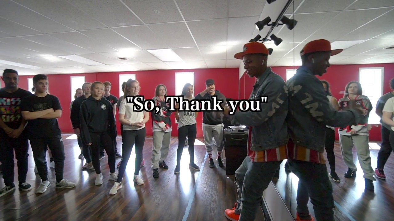 Terrence Green surprises Morton Dance Co. with pop-up - YouTube