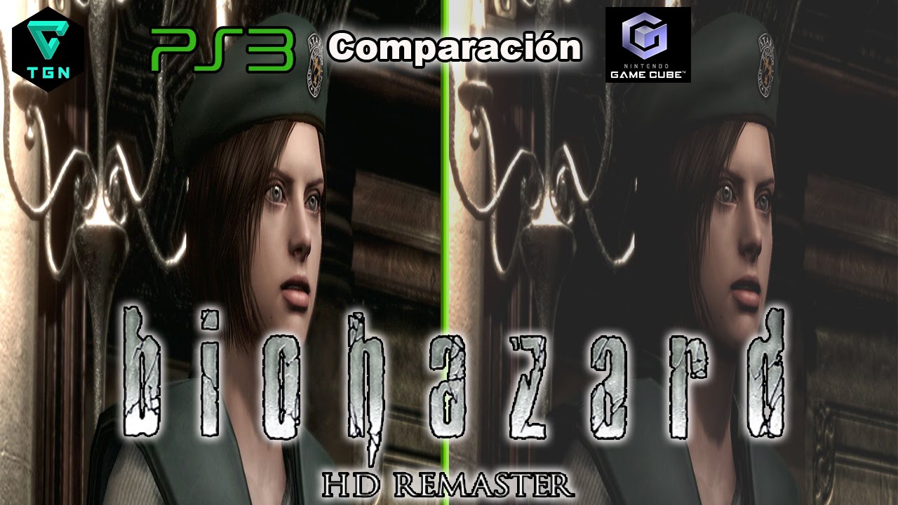 Biohazard HD REMASTER Ps3 vs Gamecube Comparacion Grafica - YouTube