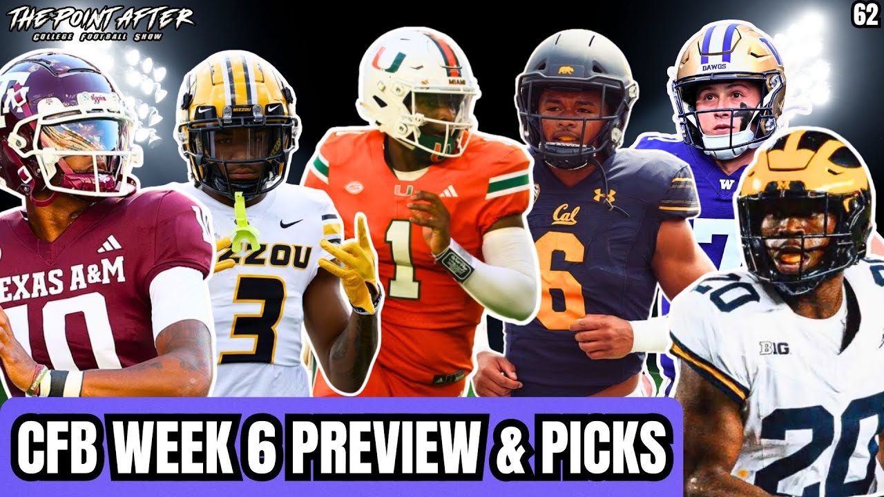 CFB Week 6 Preview & Predictions | Recapping September, Predicting ...