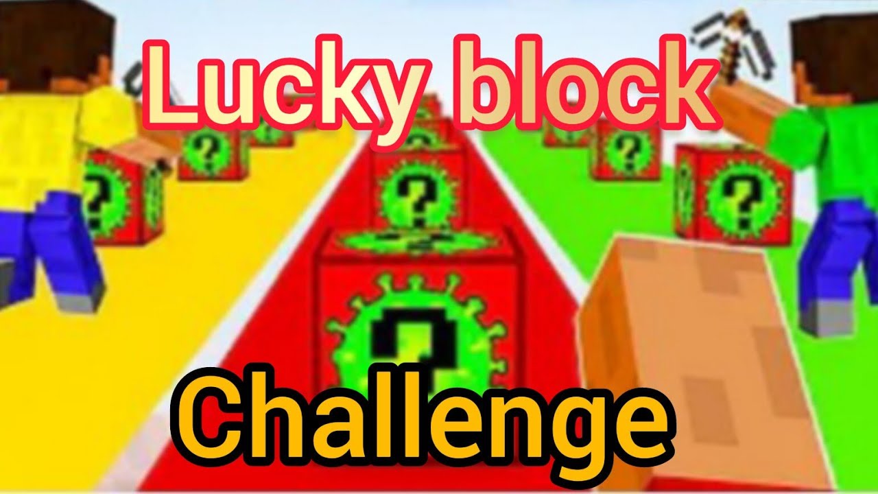 1 VS 1 Lucky block running Challenge with akash ...